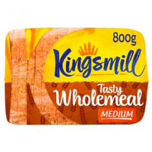 Kingsmill Tasty Wholemeal Bread Medium 800g - Brittains Direct